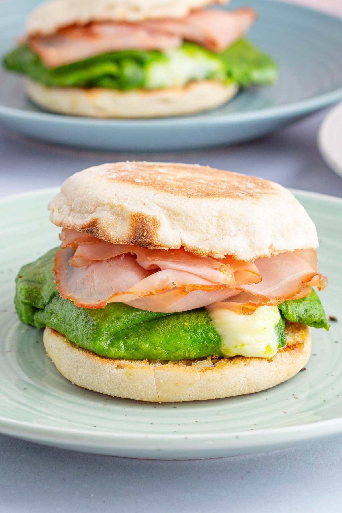 Green Eggs and Ham Breakfast Sandwiches - The Reader's Kitchen